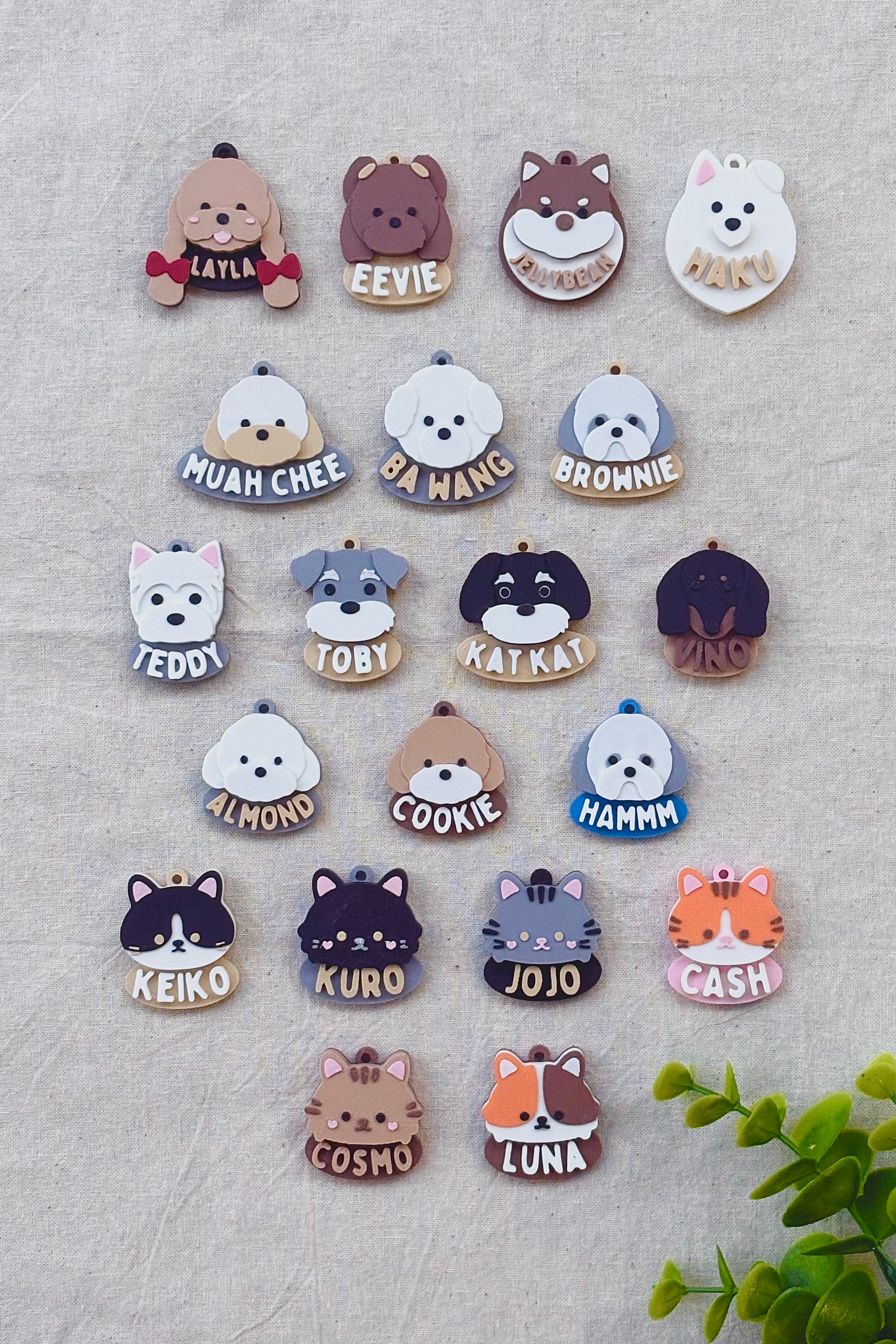 Create Your Own with NAME 3D printed [Pet Tag / Keychain] – Namo et al